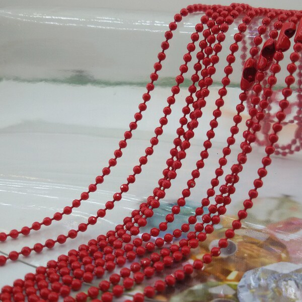 Red Chain - Etsy