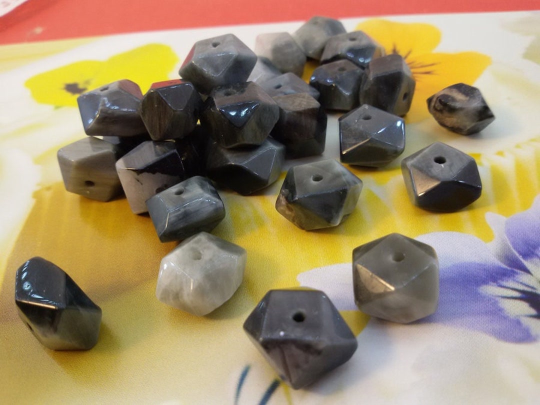 Irregular Shape Hawk Tiger Eye Bead,gray Hawk Eye Crystal Bead,unique ...