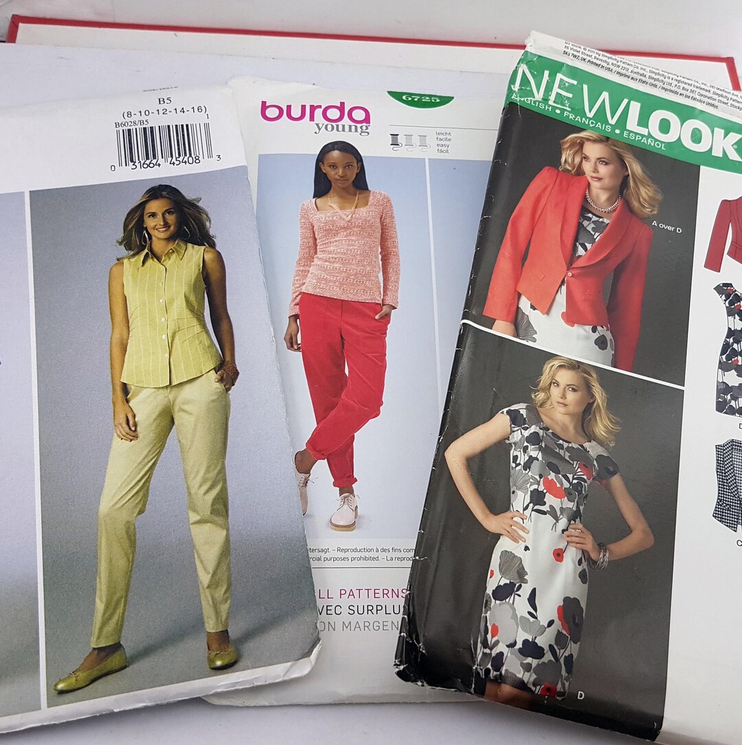 Vintage Sewing Pattern,full Scale Pattern Pieces,easy Sewing Pattern on ...