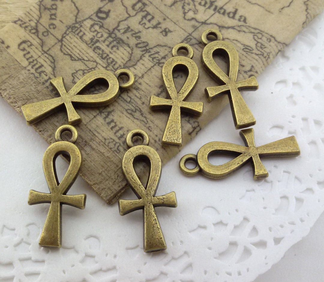 Cross of Life Charm Ancient Egypt Symbol,ankh the Key of Life Bronze ...