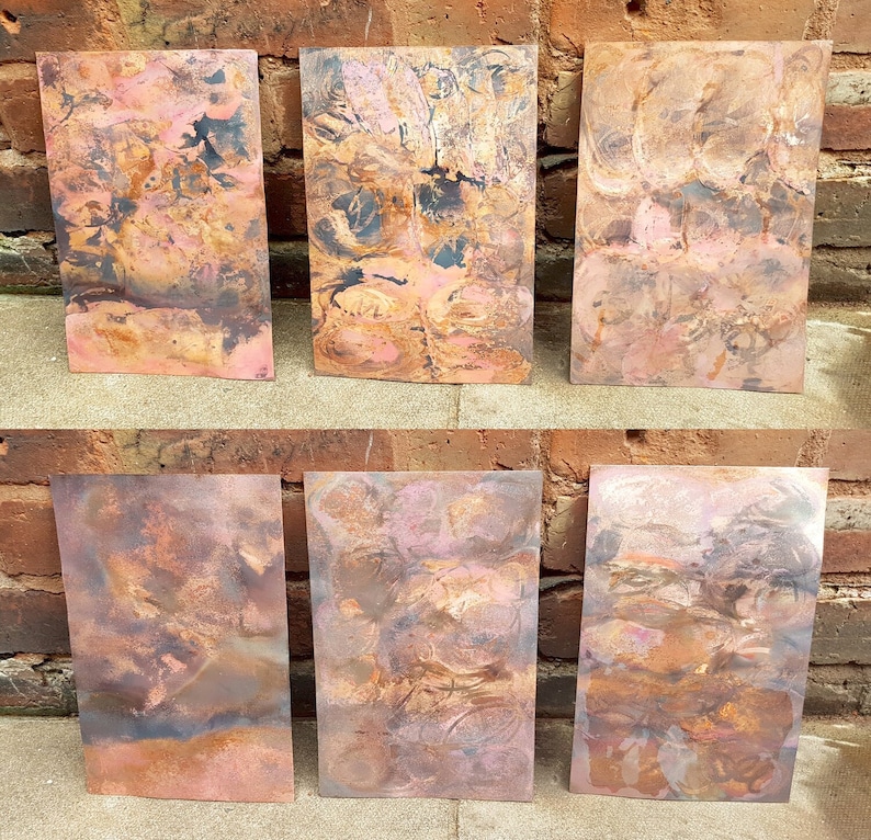 Patina Copper Sheet for Jewelry,rustic Copper Crafting Material,metal ...