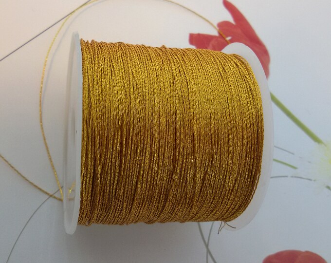 Gold Thin Thread,gold Nylon Thread,0.3 Mm Gold Metallic Sewing Thread ...