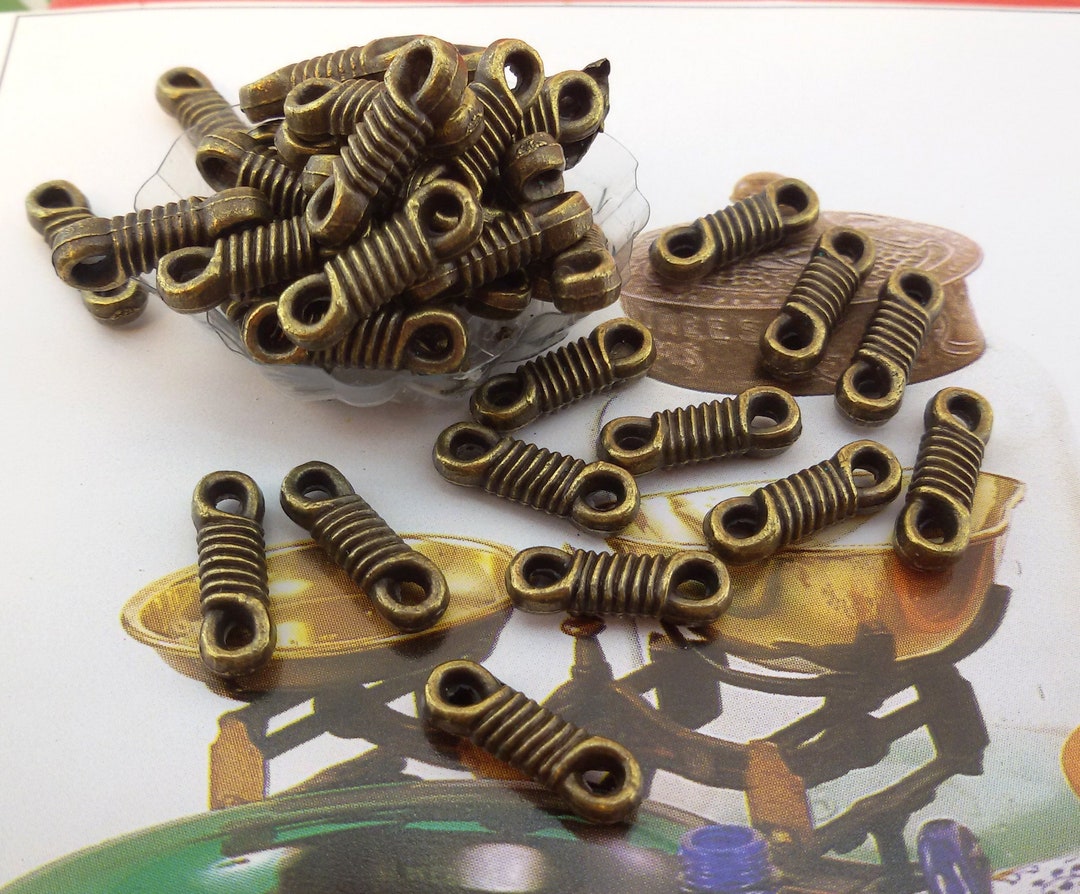 Bronze Tone Bar Connector,earrings Connectors,patina Bronze Rod ...
