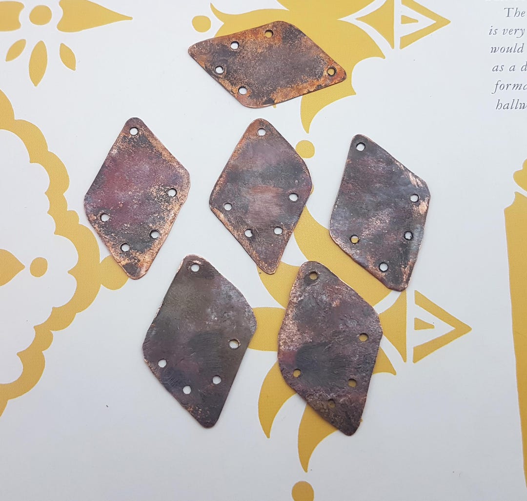 Antique Copper Connectors,vintage Patina Copper Pendants Connectors,old ...