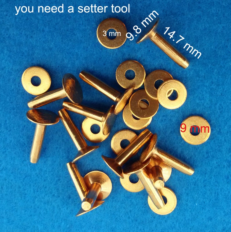 Copper Rivets,heavy Duty Saddlers Rivets,flat Head Copper Rivet and ...