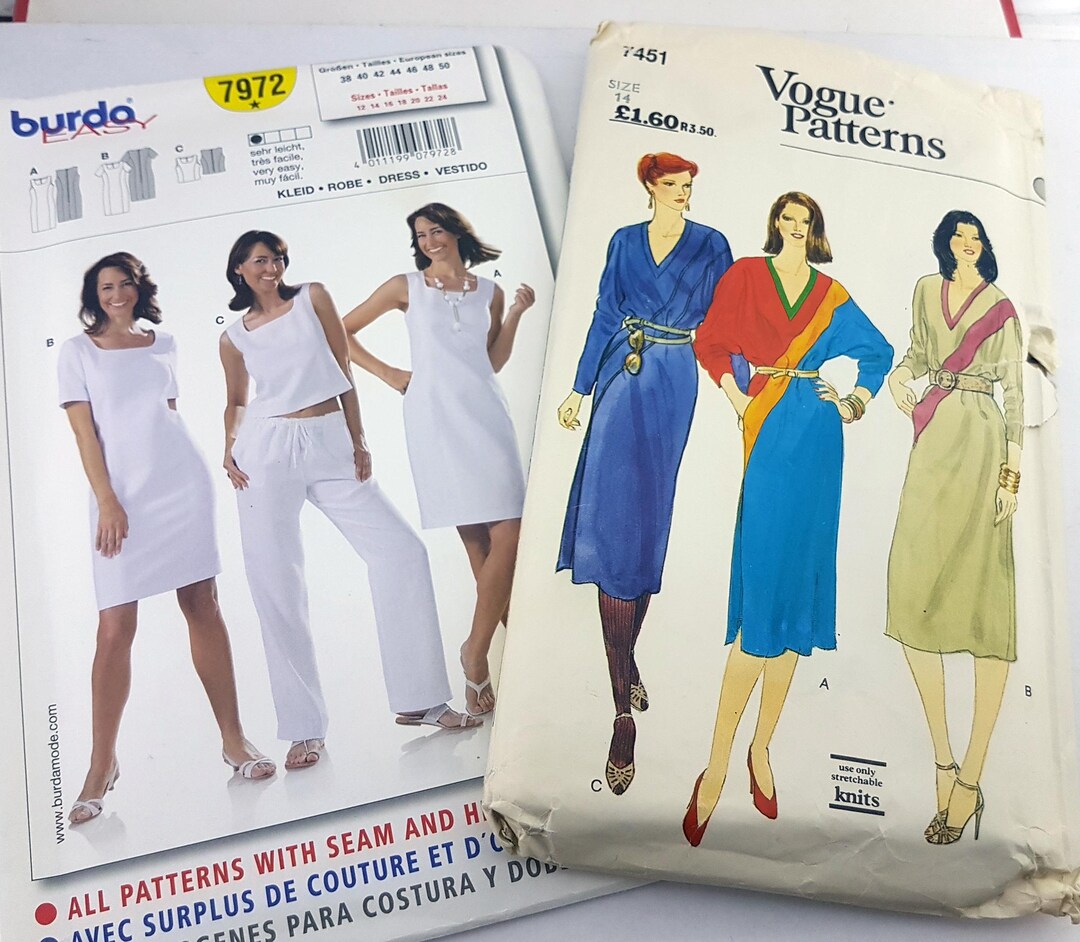 Vintage Sewing Pattern,full Scale Pattern Pieces,easy Sewing Pattern on ...