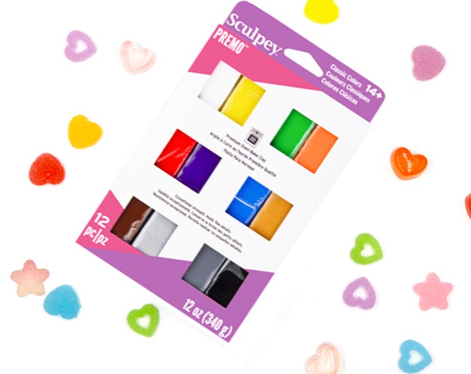 Sculpey Premo Grey Granite Large Block 8oz 227g Polymer Clay Supplies ...