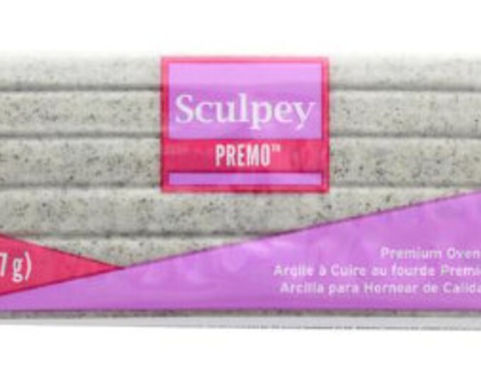 Sculpey Premo Grey Granite Large Block 8oz 227g Polymer Clay Supplies ...