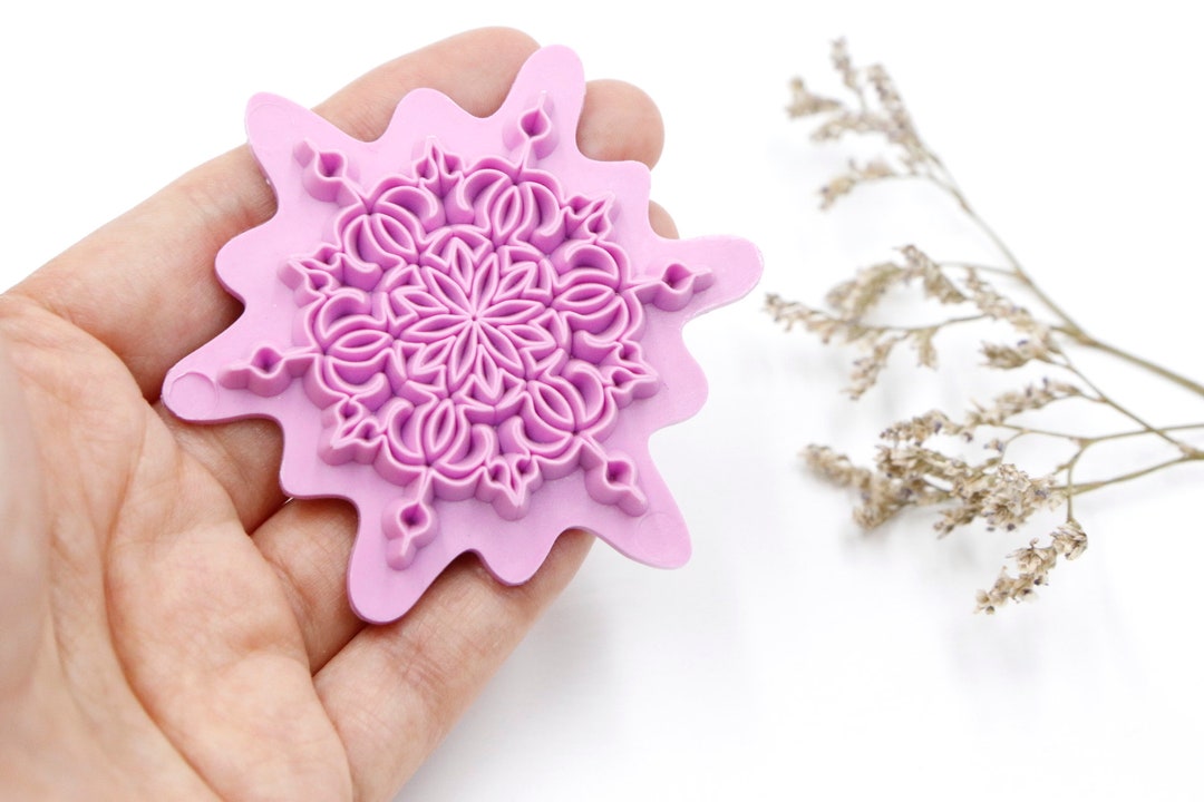 Clay Embossing Texture Stamp Pattern Embosser 6.5cm Baking Stamp ...