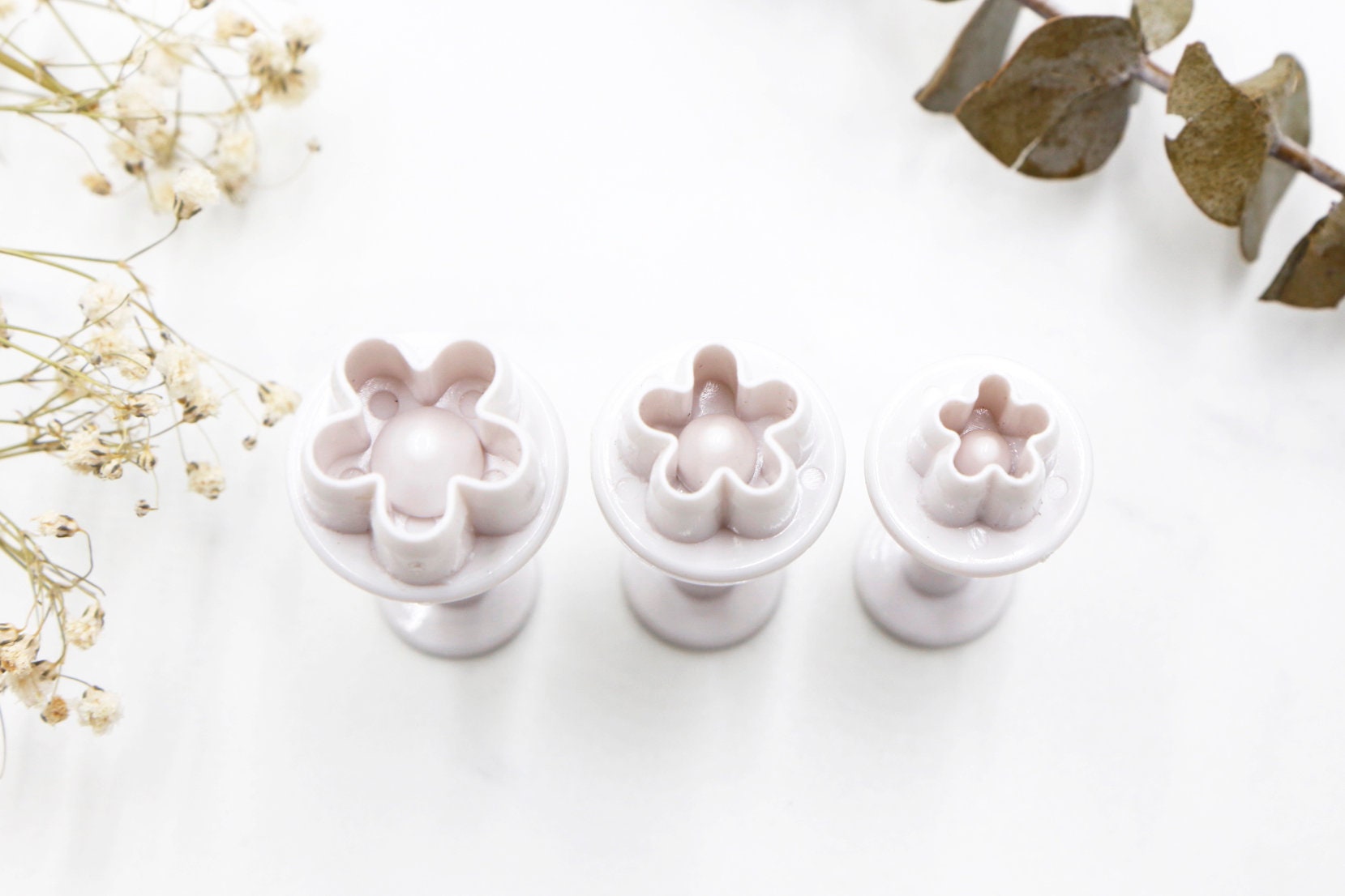 Plum Blossom Flower Cookie Cutters 3pc Baking / Polymer Clay - Etsy