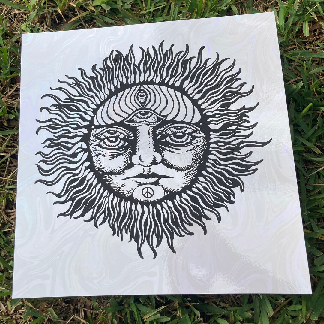 Newborn Sun 16x16 WHITE OILSLICK Keyline Variant - Etsy