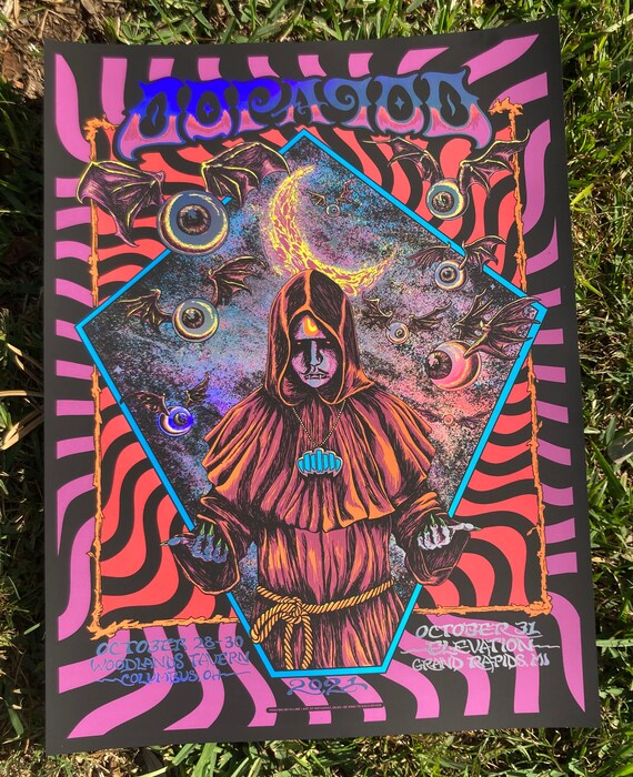 Dopapod RAINBOW FOIL Variant 2021 Halloween Poster | Etsy