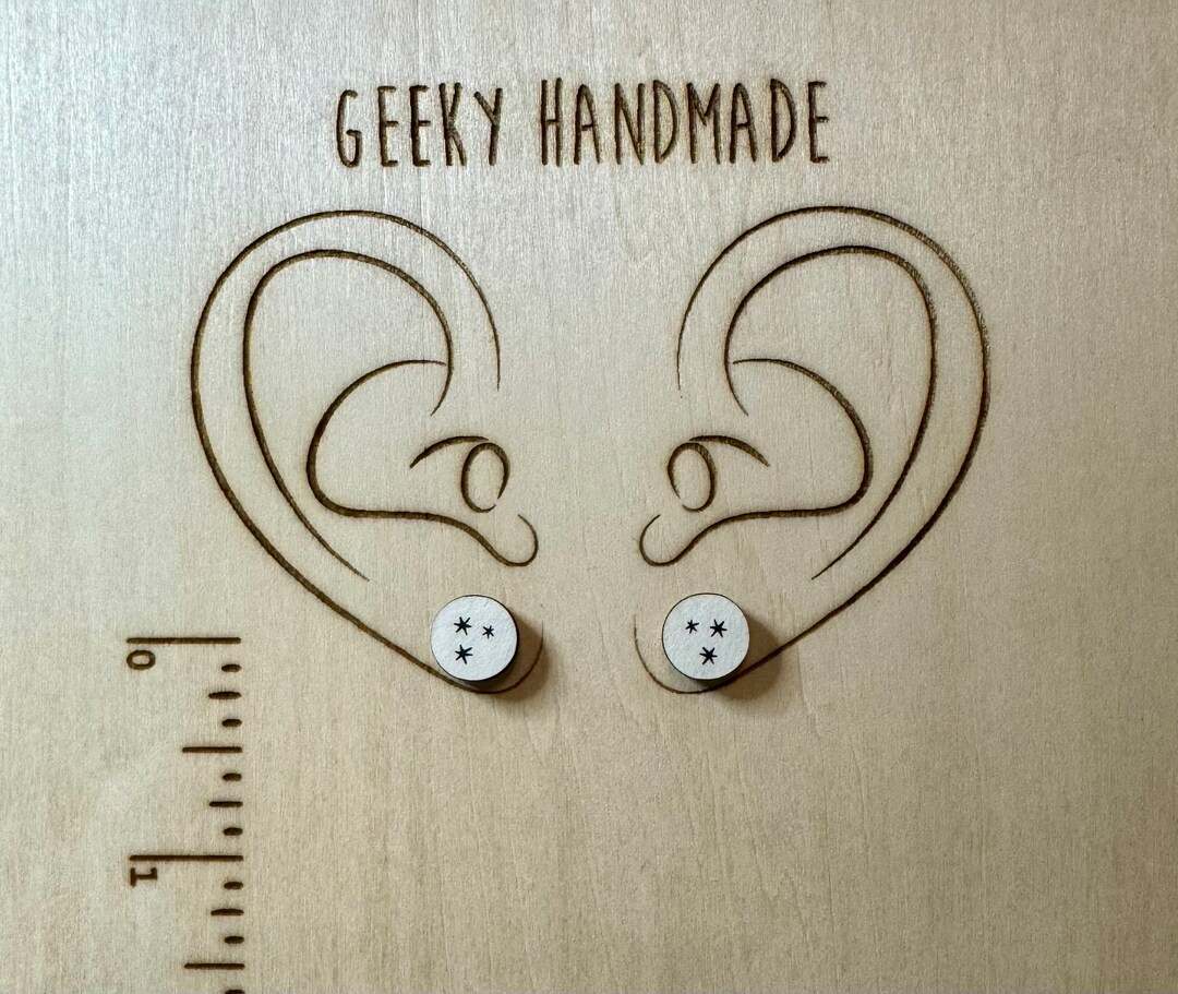Harry Potter Book Stars Wood Stud Earrings - Etsy