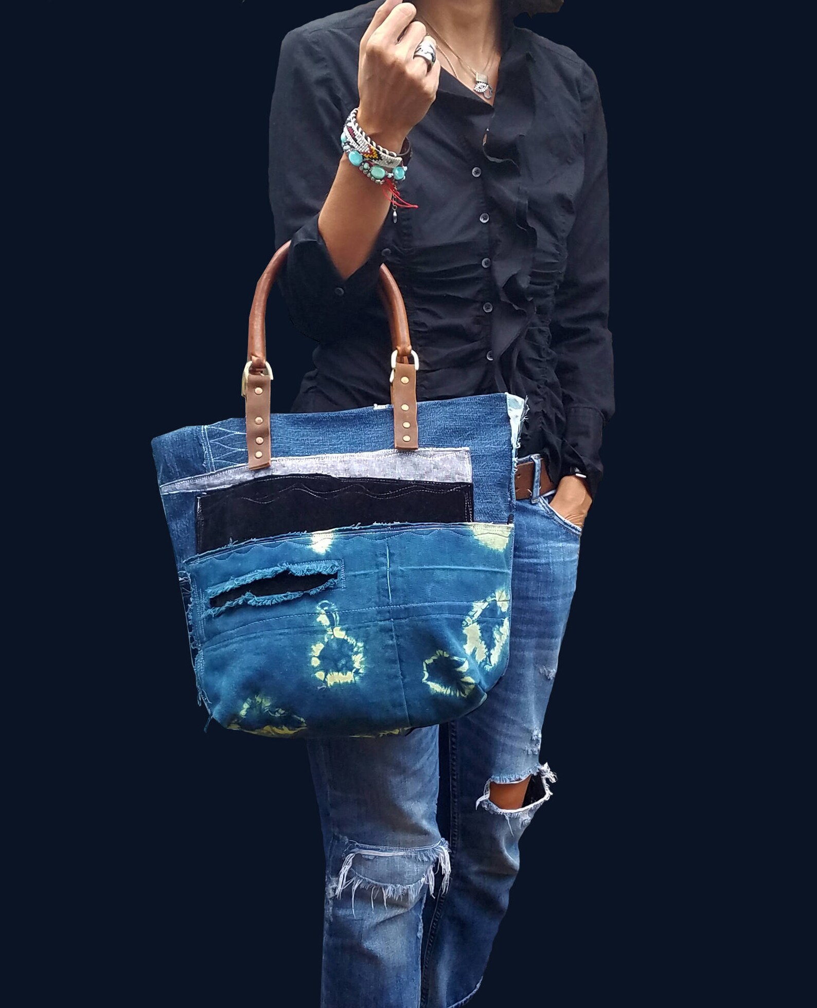 Denim Bag Shoulder Bag Denim Pursedenim Crossbody Bagdenim - Etsy