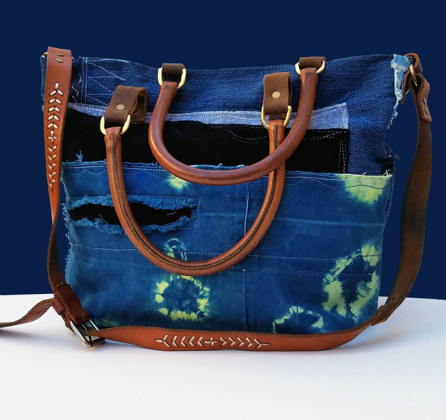 Denim Bag Shoulder Bag Denim PurseDenim Crossbody BagDenim | Etsy