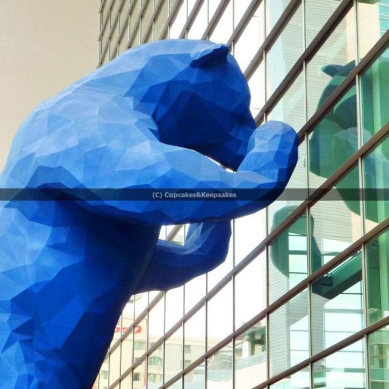 Denver Blue Bear Art - Etsy