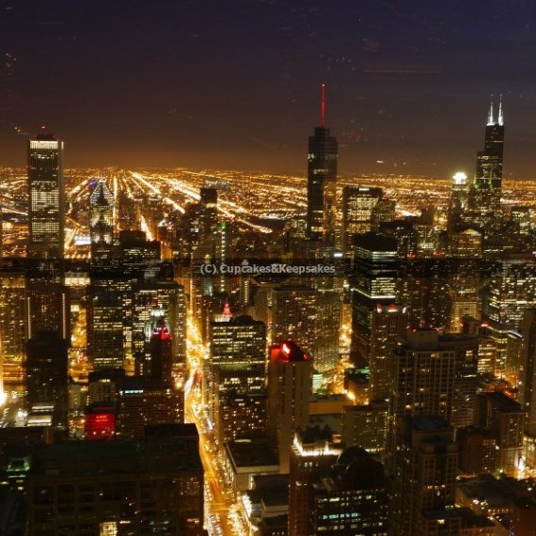 Chicago "warm Chicago Nights" Fine Art Photograph - Etsy