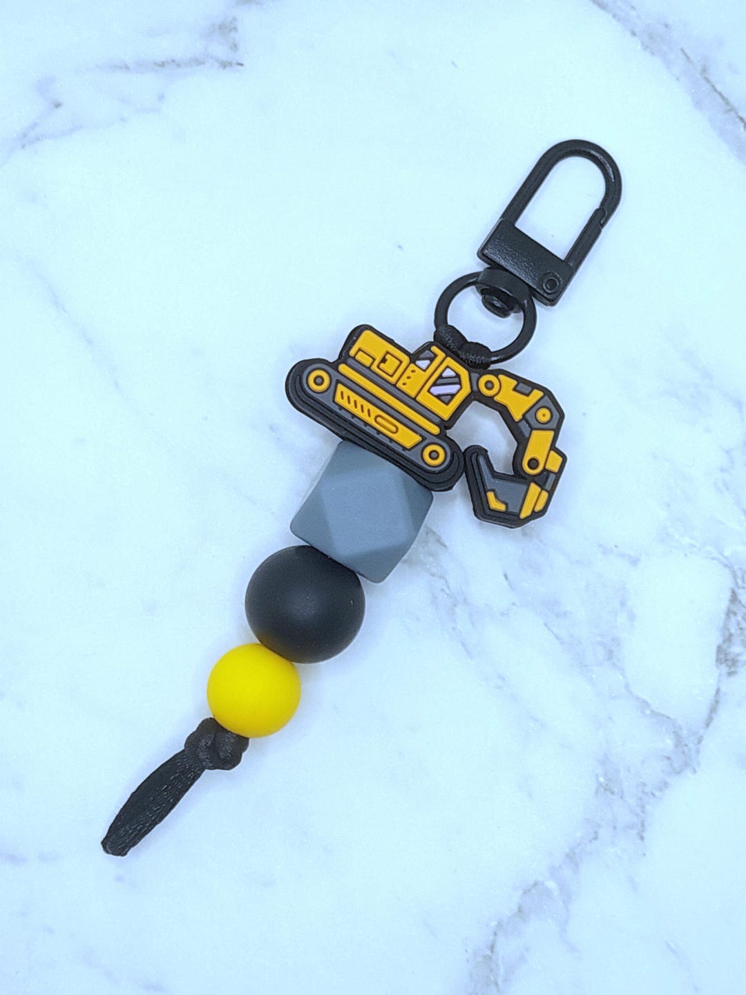 Construction Digger Bag Swag Keychain - Etsy