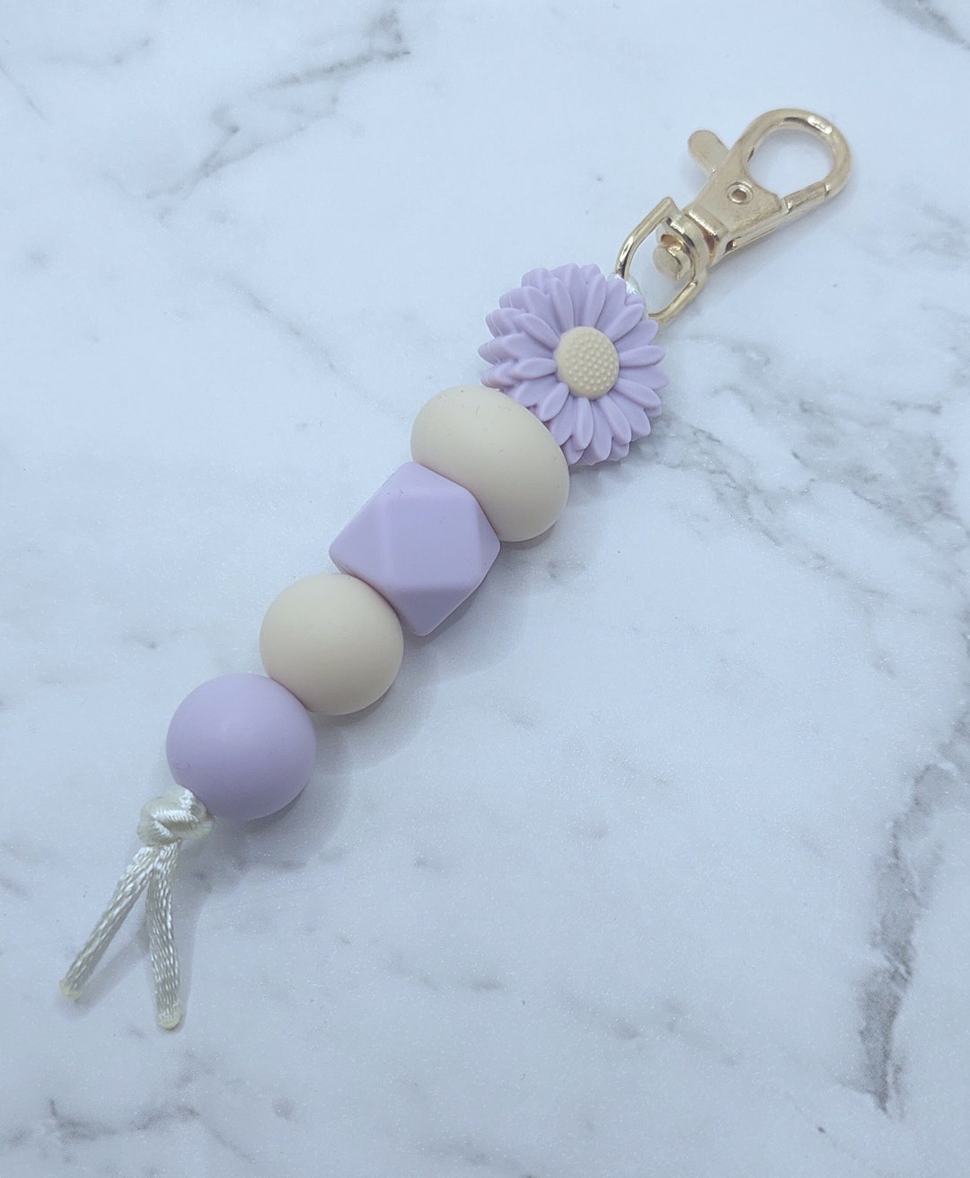 Lavender Flower Keyring - Etsy