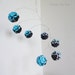 Hanging Mobile Turquoise Blue Black and Grey Mobiles - Etsy