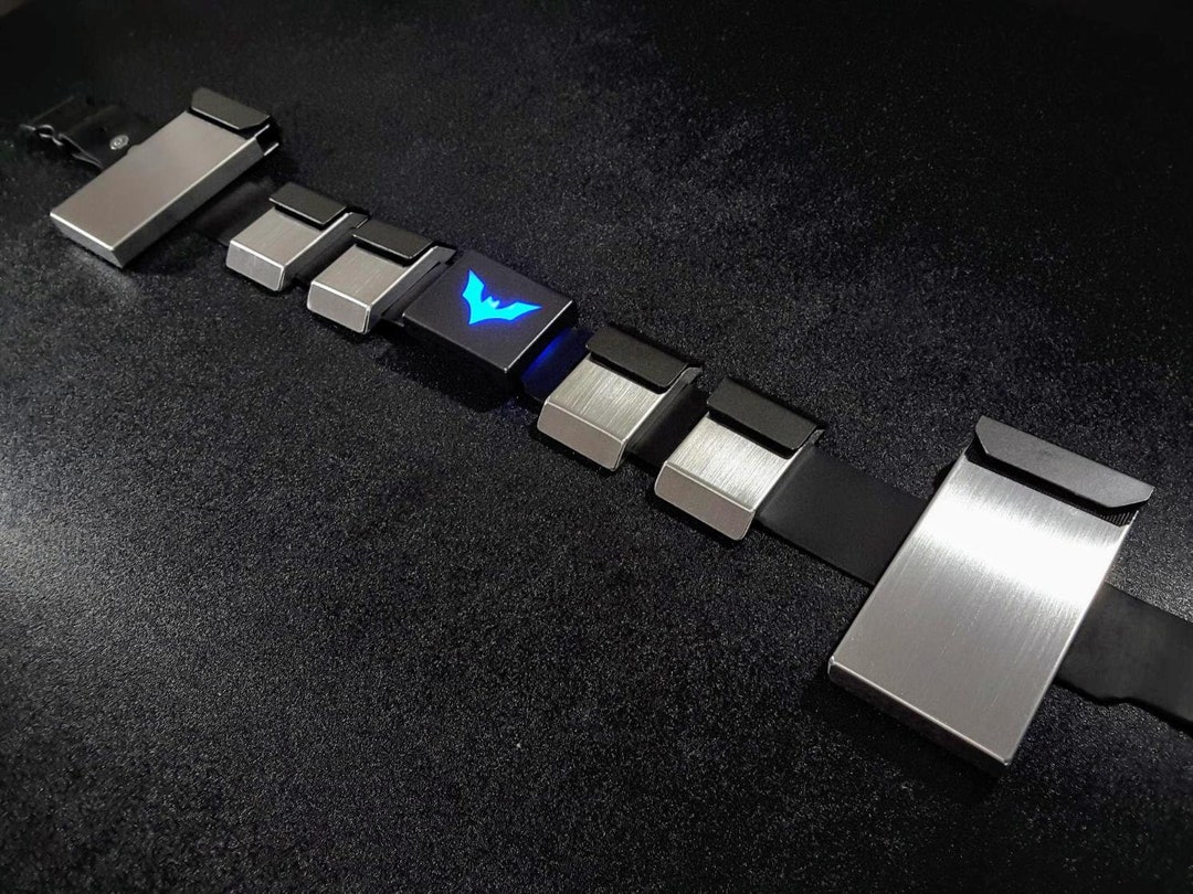 V2.0 Metal Utility Belt - Cell Pouch and LED Belt Buckle Variant - Etsy