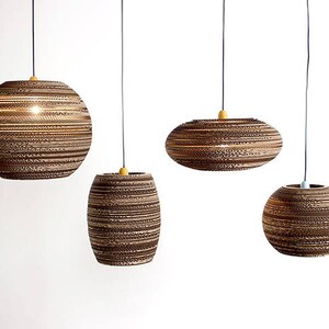 Beehive Lampshade Made From Recycled Cardboard, Hanging Lampshade ...