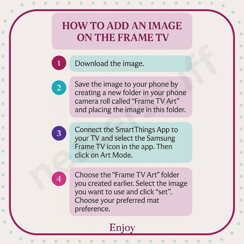 Neutral Wildflower Frame TV Art, Textured Botanical TV Art, Spring ...