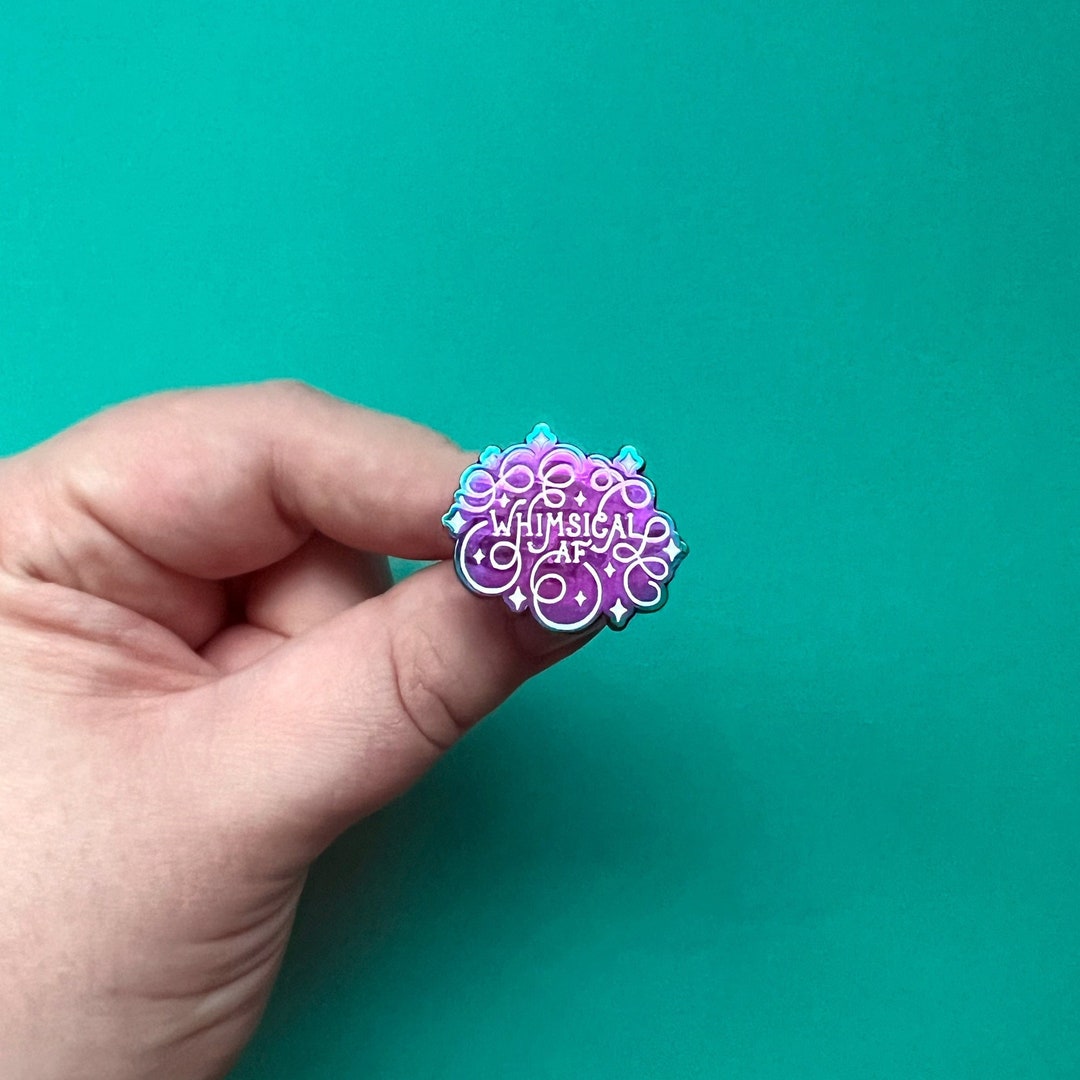 Whimsical AF Enamel Pin - Etsy