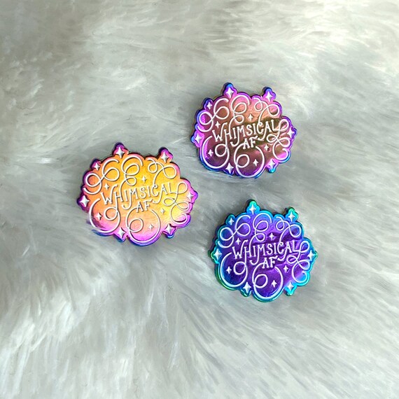 Whimsical AF Enamel Pin | Etsy
