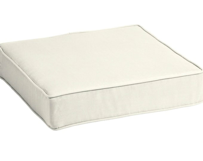 Natalie 4 Custom Box Cushion Cover With Piping - Etsy