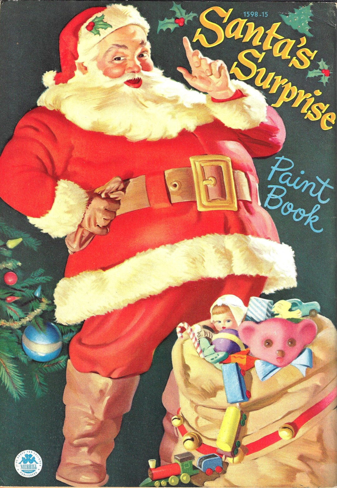 44-pg INSTANT DOWNLOAD "santa's Surprise" Vintage Printable Christmas ...