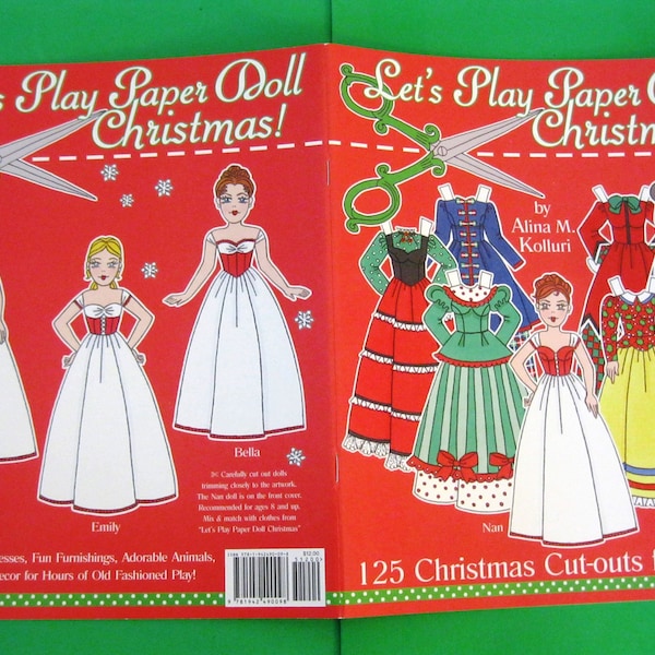 Christmas Paper Doll - Etsy