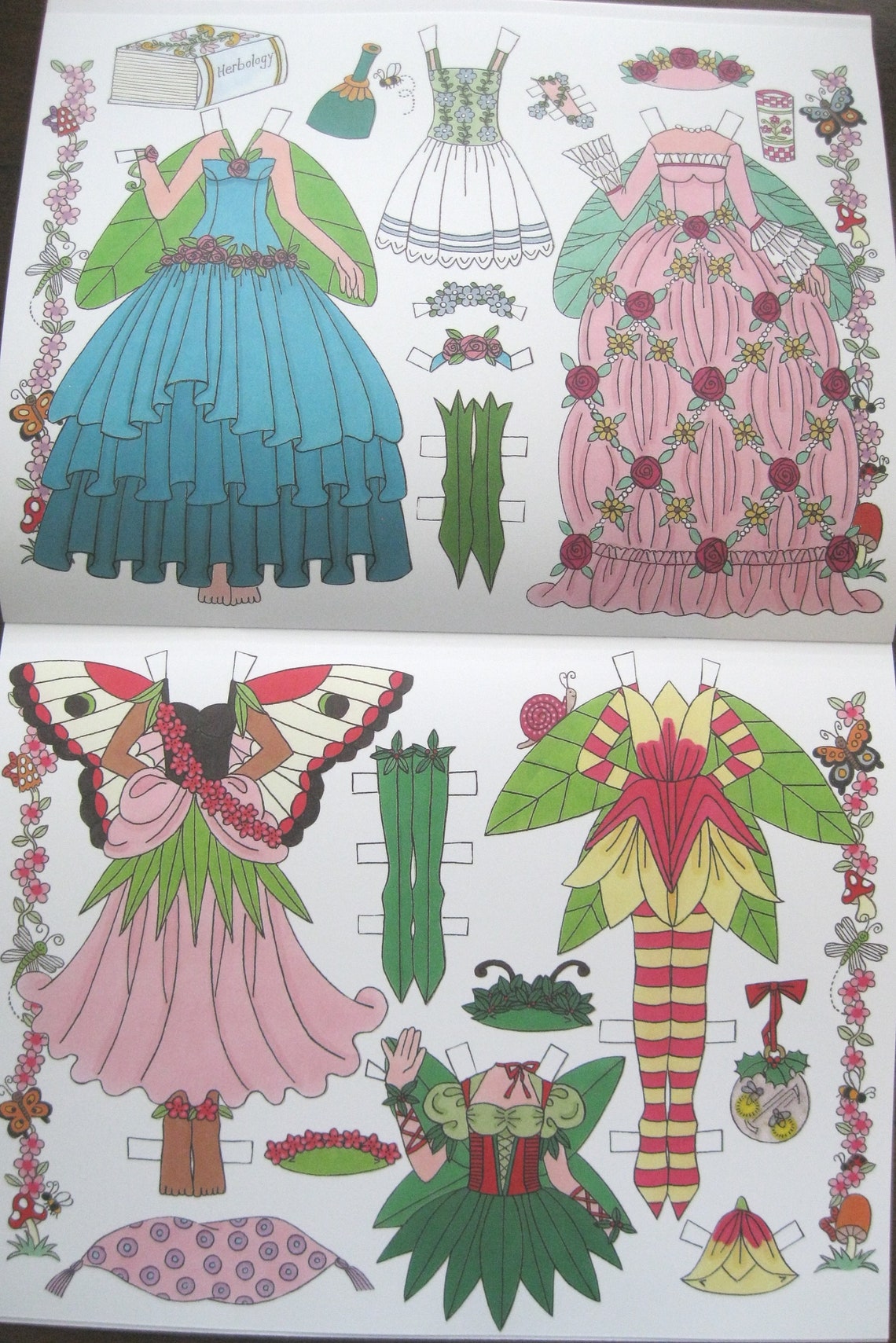 READY TO SHIP flutter Paper Dolls From the Land of - Etsy