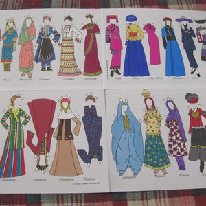 DIGITAL Download--ladies of Asia & the South Pacific Printable Paper ...