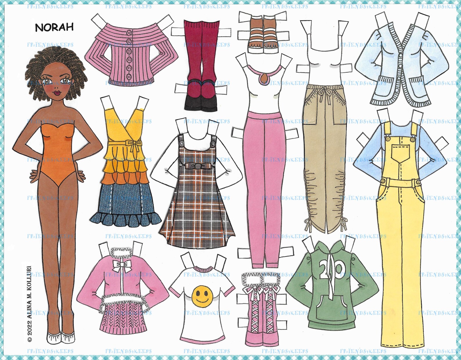 Printable TEEN SCENE "norah" Instant Digital Download 1 Jpg 600 Dpi ...