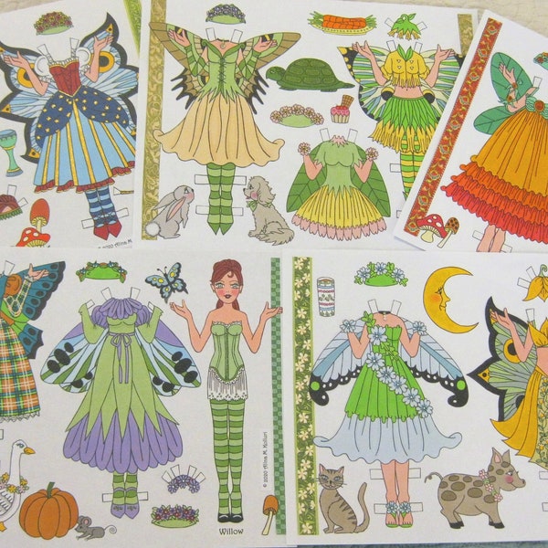 Fairy Paper Doll - Etsy
