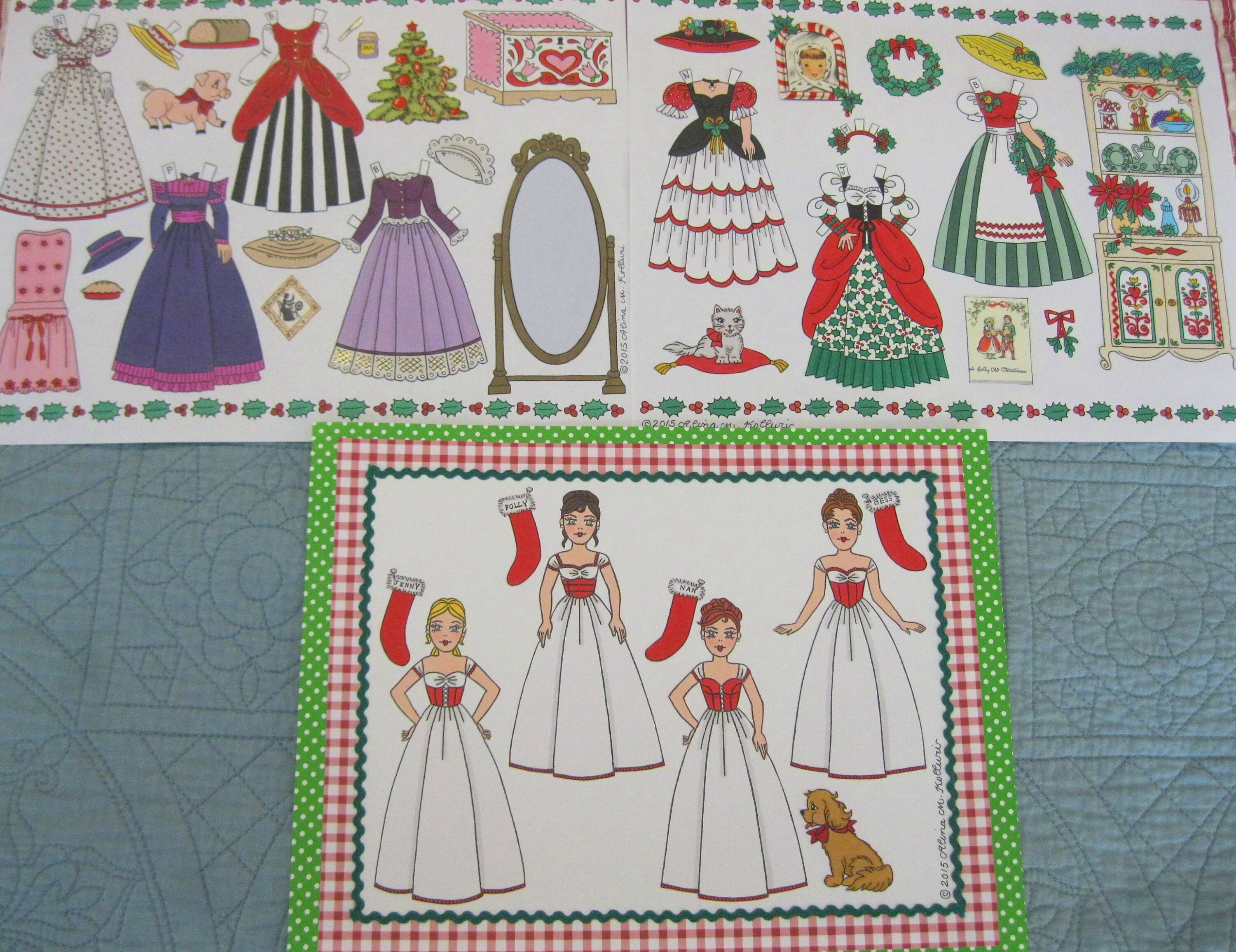 Printable CHRISTMAS Paper Dolls--digital Version of "let's Play Paper ...