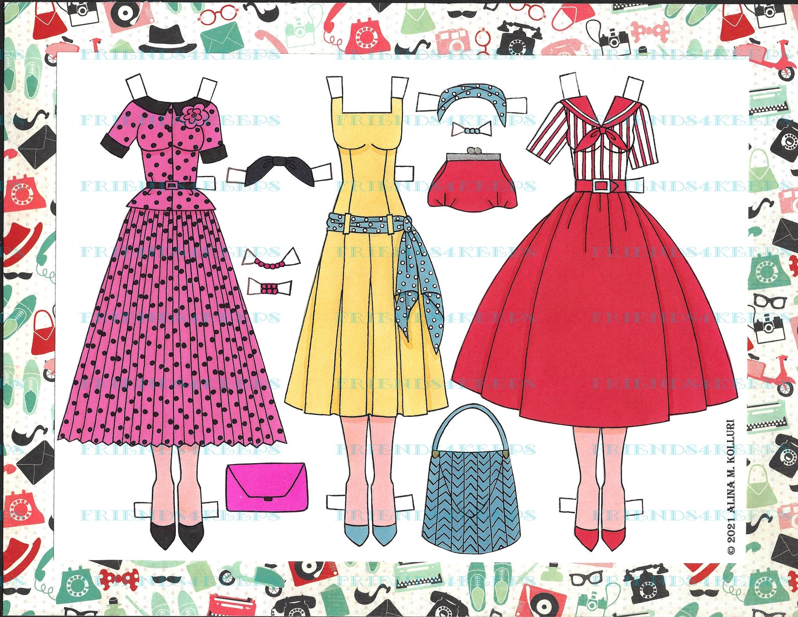 Printable 2-page NIFTY FIFTIES Instant Download 1950s-style - Etsy
