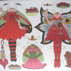READY TO SHIP "flutter" Paper Dolls From the Land of Fairie by Alina ...