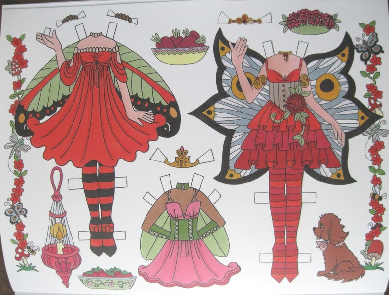 READY TO SHIP flutter Paper Dolls From the Land of | Etsy