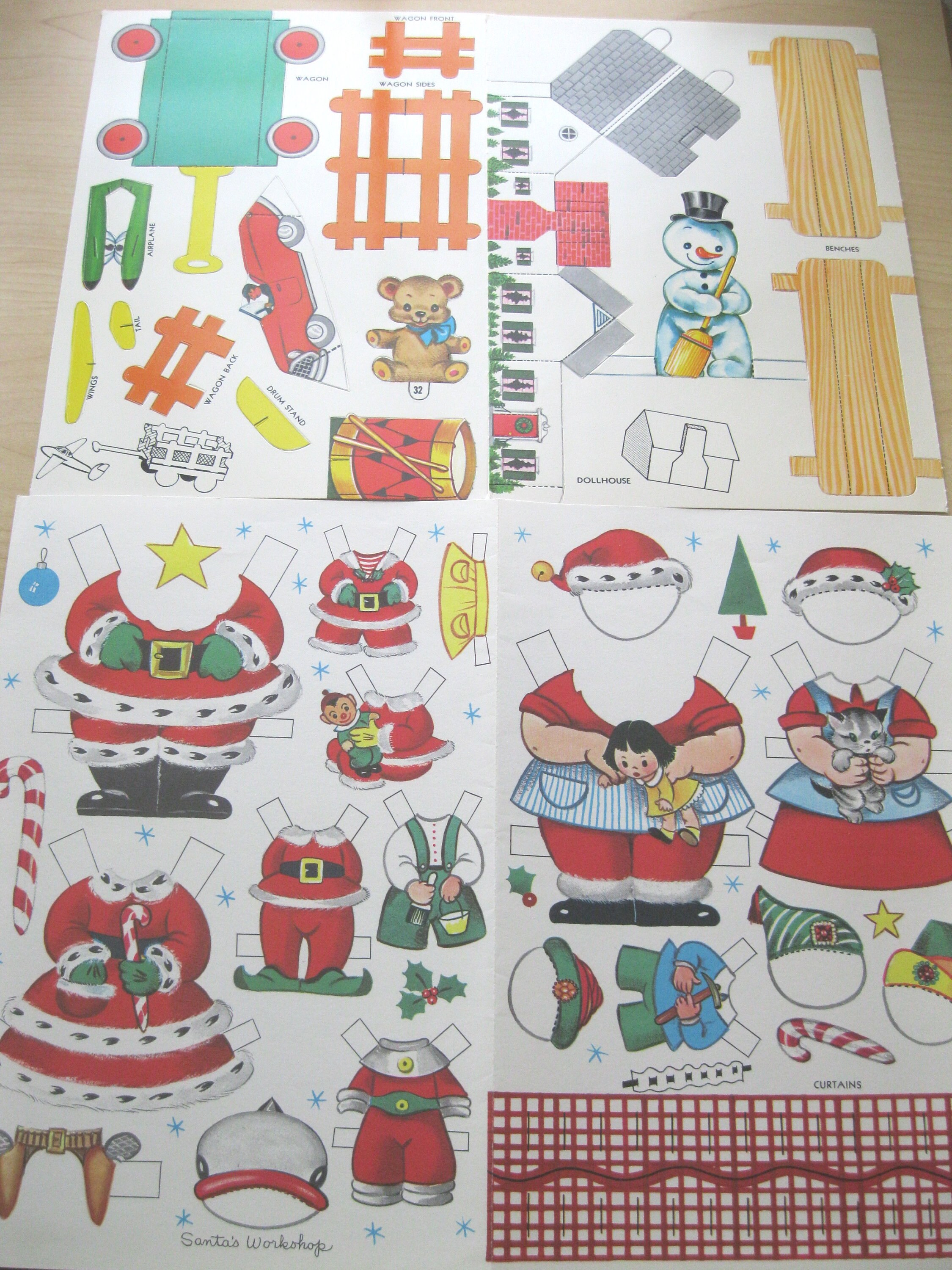 20 Pg INSTANT DOWNLOAD santa's Workshop | Etsy