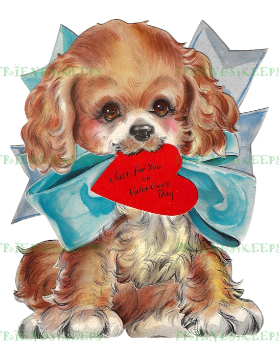INSTANT DOWNLOAD puppy Love 2 Vintage Printable - Etsy