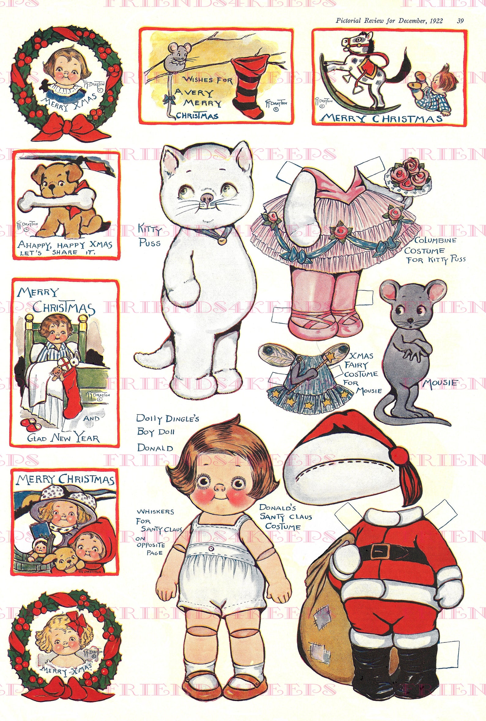 INSTANT DOWNLOAD 2-page Dolly Dingle's Busy Christmas - Etsy