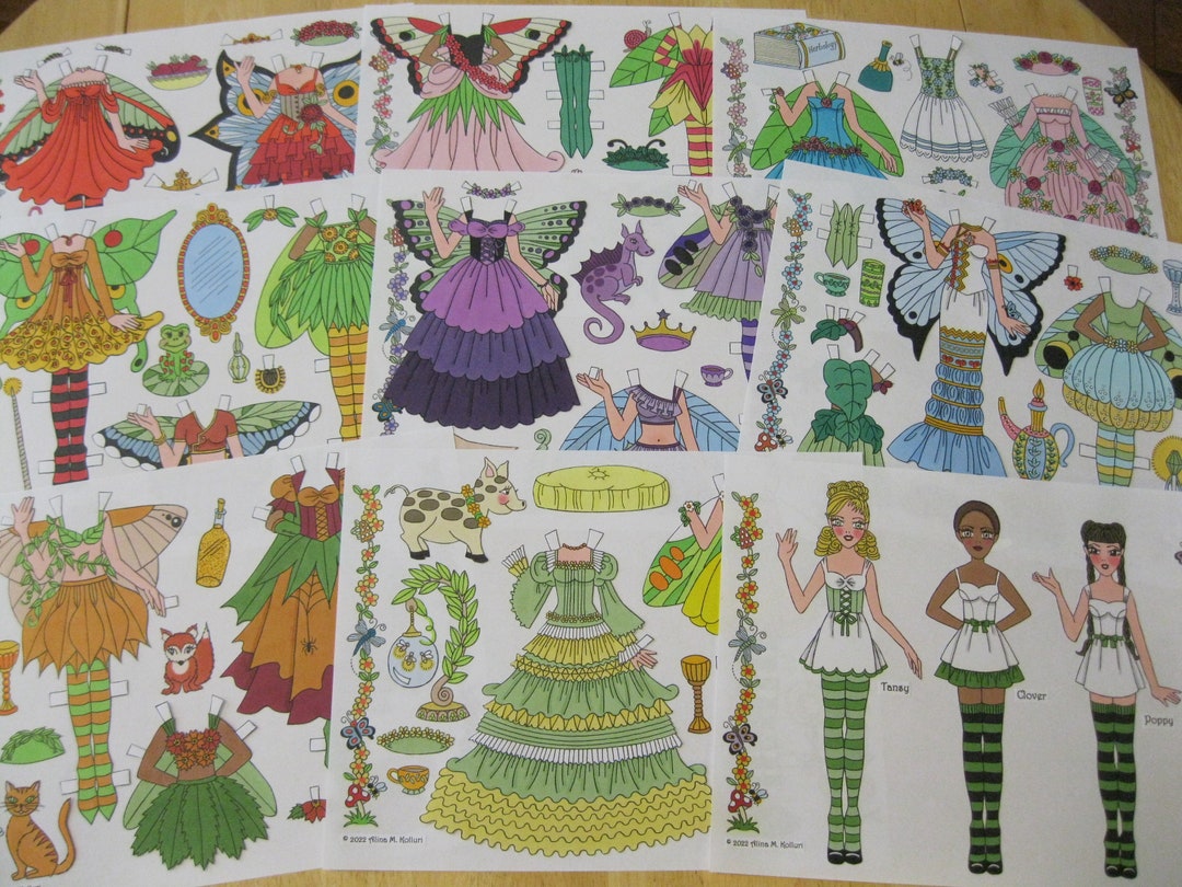 JUST ADDED Digital Version of flutter Paper Dolls From the Land of ...