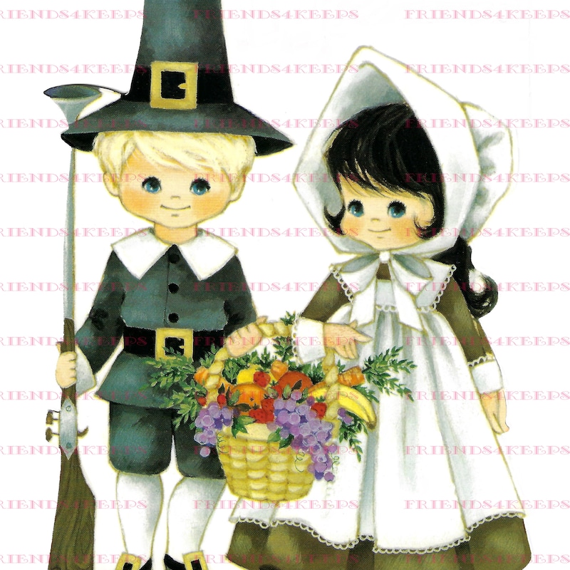 Pilgrim Girl Art - Etsy