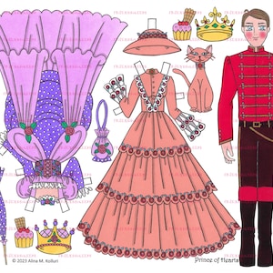 Printable ROSE PRINCESS #2 Instant Download Digital Fairy Tale Paper ...