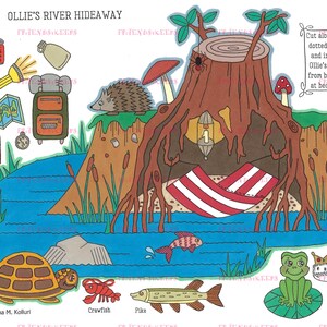 3-page Printable WOODLAND FRIENDS Ollie the Otter Digital Paper Doll by ...