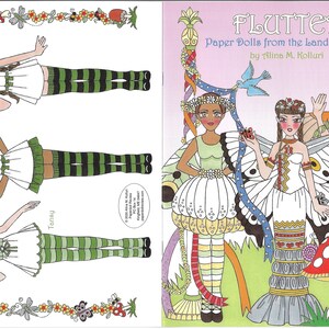 READY TO SHIP "flutter" Paper Dolls From the Land of Fairie by Alina ...