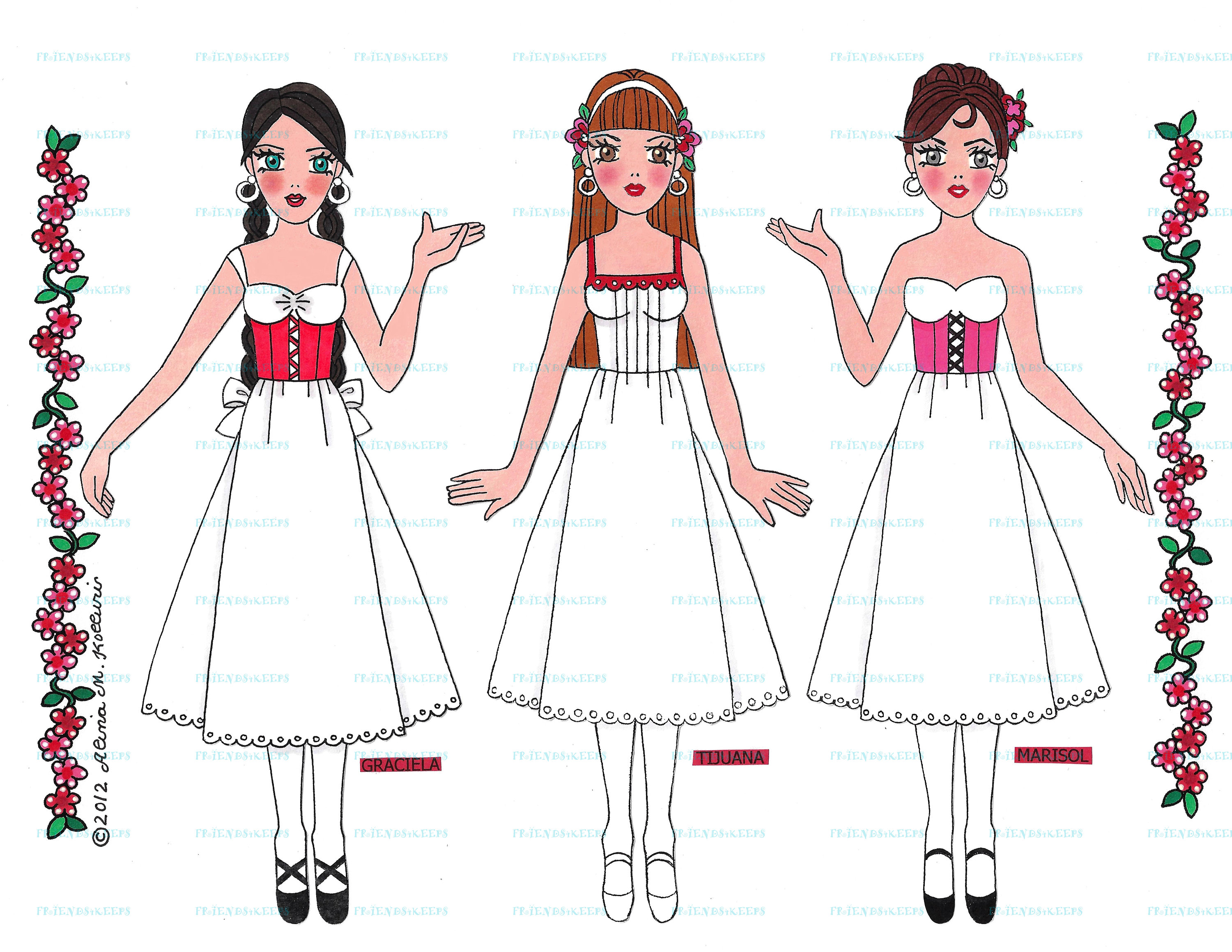 Printable Digital Version of "folk Costumes of Mexico" Paper Dolls by ...