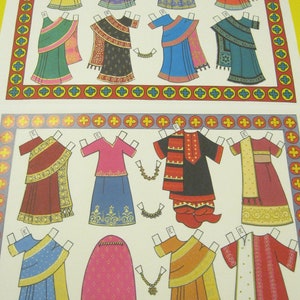 Printable 14-page SARI GIRLS Digital Version of Asian Indian Paper Doll ...